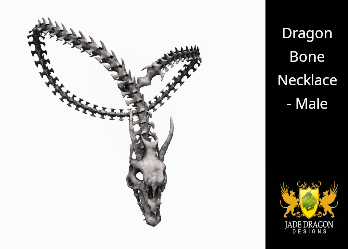 Second Life Marketplace - [ JD ] - Dragon Bone Necklace - Male